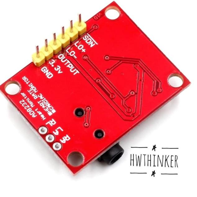 Jual Modul Sensor ECG EKG Electrocardiogram AD8232 pulse Heart Rate ...