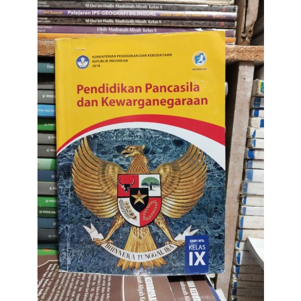 Jual BUKU PPKN/PENDIDIKAN PANCASILA DAN KEWARGANEGARAAN KELAS 9/IX/3 SMP MTS BSE/BOS/KEMENDIKBUD ...