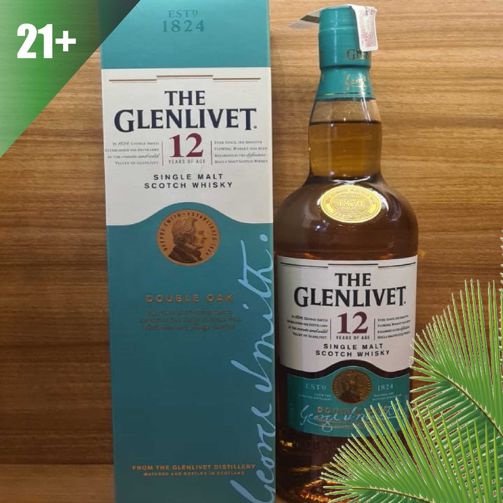 Jual The Glenlivet 12 Years Old Single Malt Scotch Whisky 700ml | Shopee Indonesia
