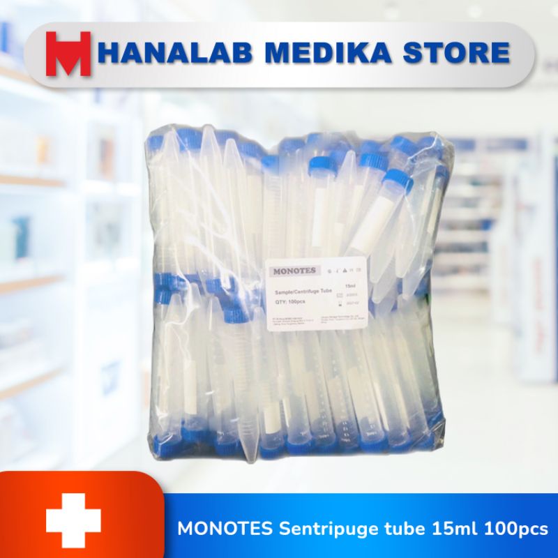 Jual MONOTES Sample / Centrifuge Sentripuge tube 15ml 100pcs | Shopee ...