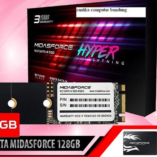 Jual M2 SATA 128GB MIDASFORCE 2280 M.2 2240 2260 2280 SATA RESMI 3thn ...