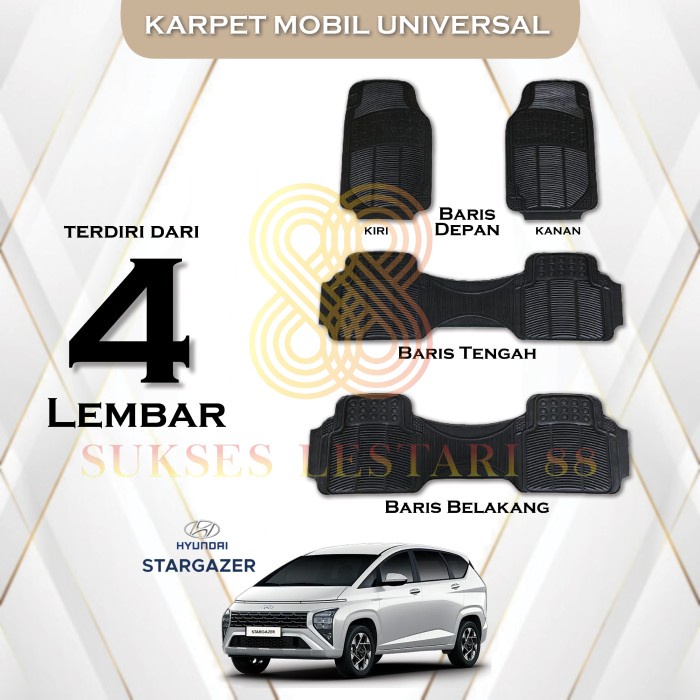 Jual Karpet Mobil Hyundai Stargazer - 1 BARIS (DEPAN) | Shopee Indonesia