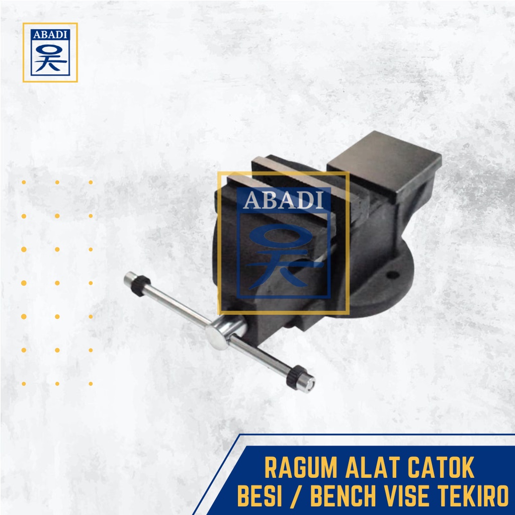 Jual RAGUM ALAT CATOK BESI / BENCH VISE 4-8 INCH TEKIRO | Shopee Indonesia