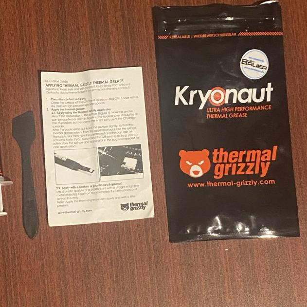 Jual Thermal Grizzly Kryonaut Thermal Paste 1 Gram ORIGINAL | Shopee ...