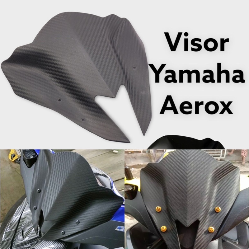 Jual TERMURAH Visor windshield yamaha aerox batman karbon visor yamaha ...