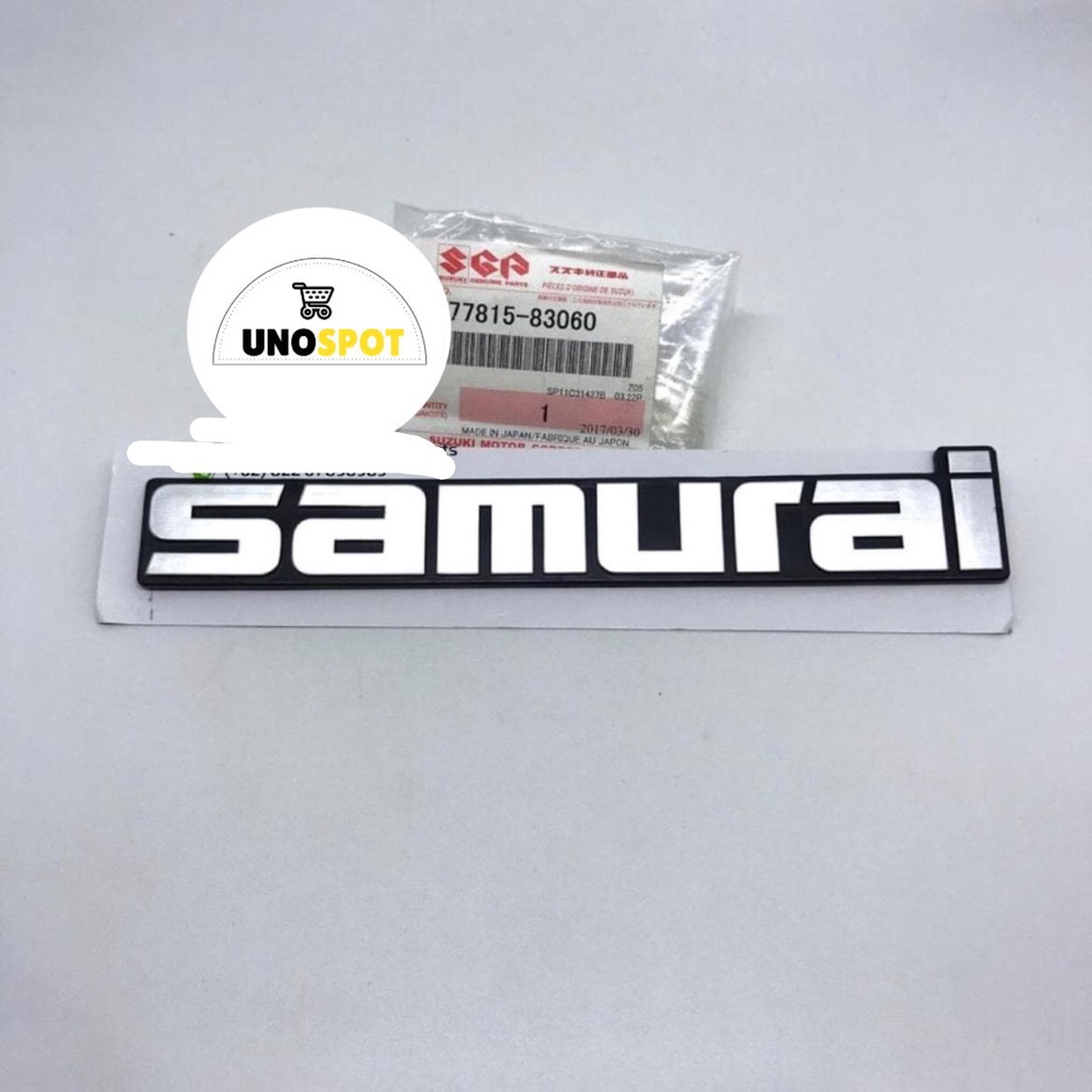 Jual Emblem Logo "Samurai" Suzuki Jimny/Katana/Sierra/Caribian Original SGP | Shopee Indonesia