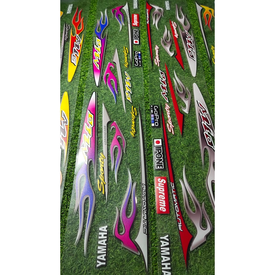 Jual Striping Mio Sporty Api Bahan Bening Transparan Variasi mio karbu ...