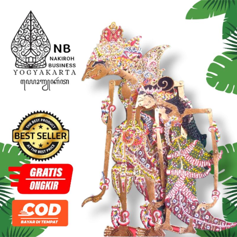 Jual Kerajinan Wayang Kulit Kerbau ASLI 1Set Rama Shinta Ukuran Standar Dalang | Shopee Indonesia