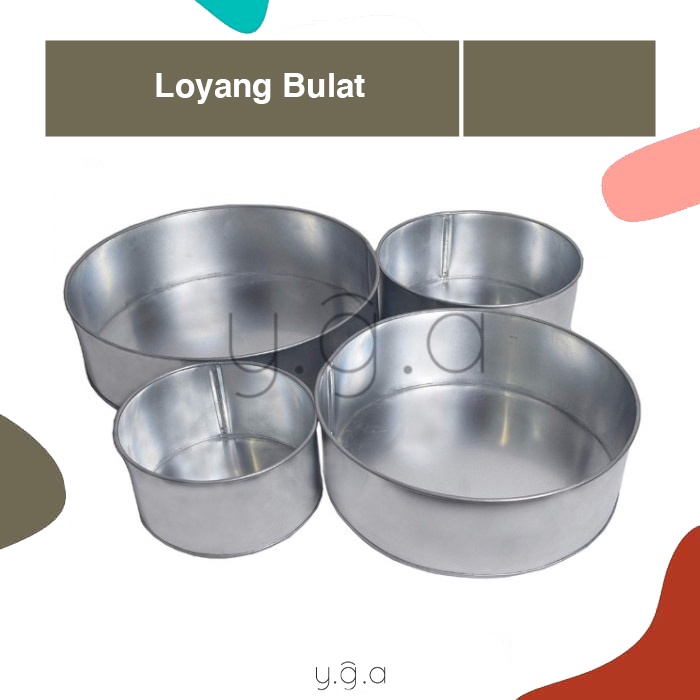 Jual Loyang Bulat / Cetakan Kue / Bolu / Round Aluminium Cake Tin Mold ...