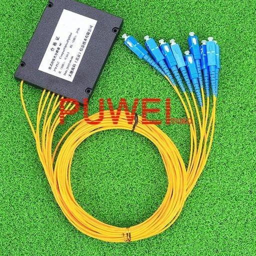 Jual PLC Passive splitter 1:8 SC Fiber Optic pasif spliter Optik ...