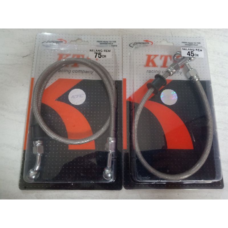 Jual SELANG REM KTC 1 SET DEPAN BELAKANG NINJA RR NINJA 250 SATRIA FU R15 R25 UK 75CM , 45CM ...