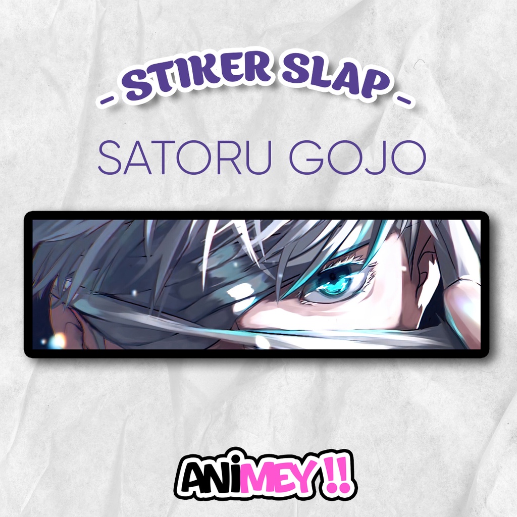 Jual Stiker Slap Gojo Satoru Anime Jujutsu Kaisen / Sticker Waterproof ...