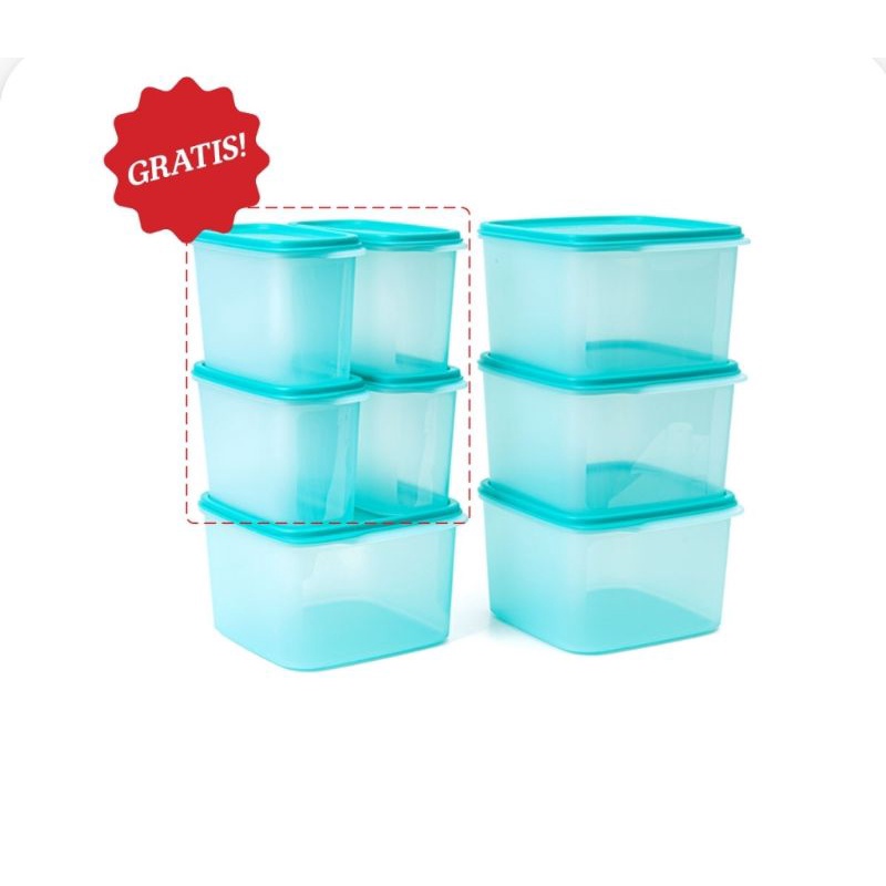 Jual TUPPERWARE SMART KITCHEN SET BOX BIRU TOSCA | Shopee Indonesia