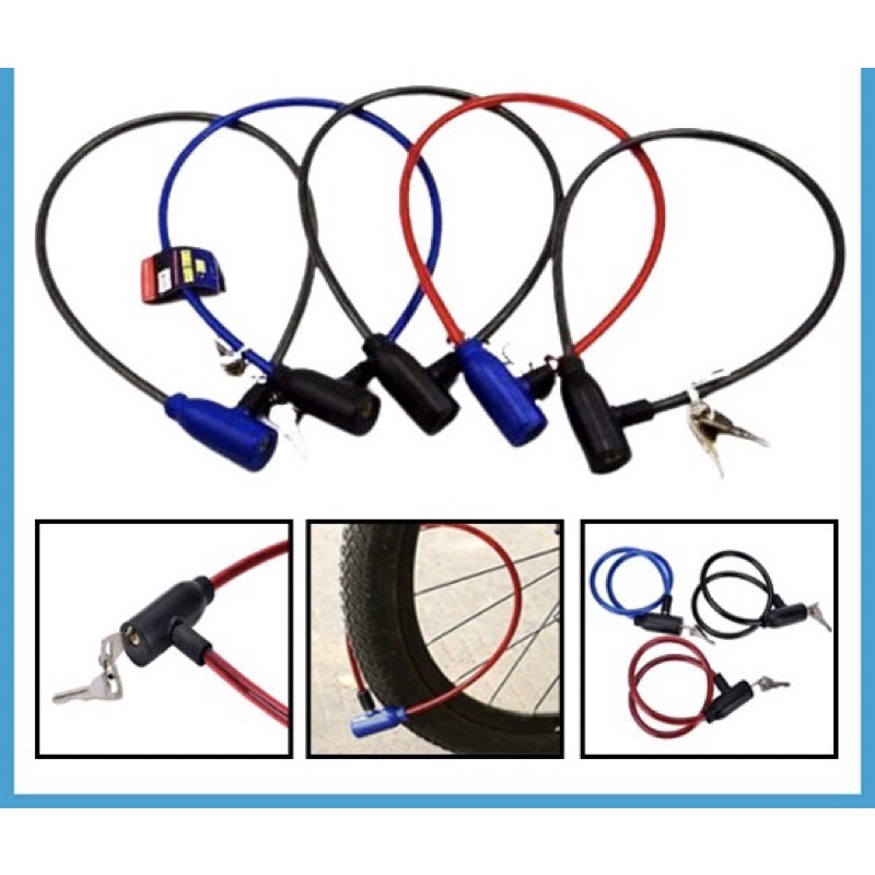 Jual Gembok kawat 65cm - Gembok Sepeda Dan Helm | Shopee Indonesia