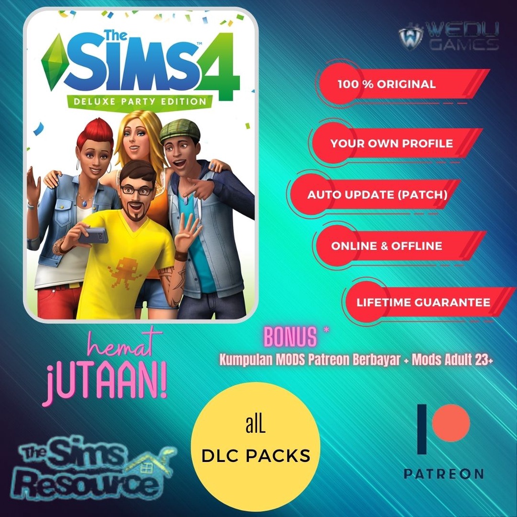 Jual MAC & Windows - Original The Sims 4 + All DLC + Big Bonus (SK) | Shopee Indonesia