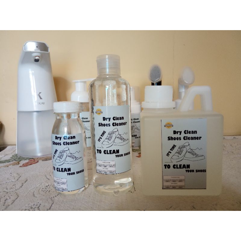Jual dry clean shoe cleaner foam/pencuci sepatu tanpa air 270ml ...