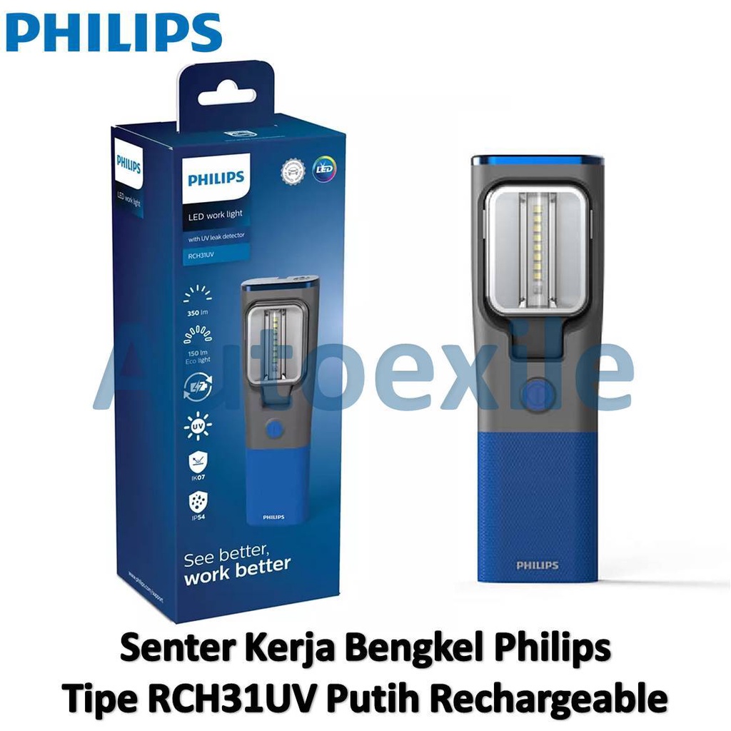 Jual Philips Work Light LED RCH31UV with UV leak detector Docking ...