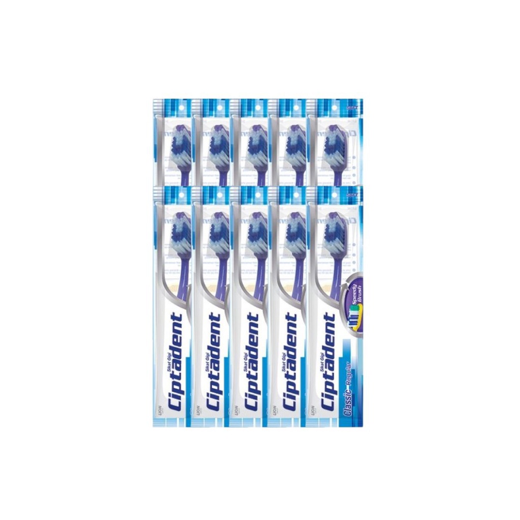 Jual Ciptadent Toothbrush Classic Regular Soft x 10 | Shopee Indonesia