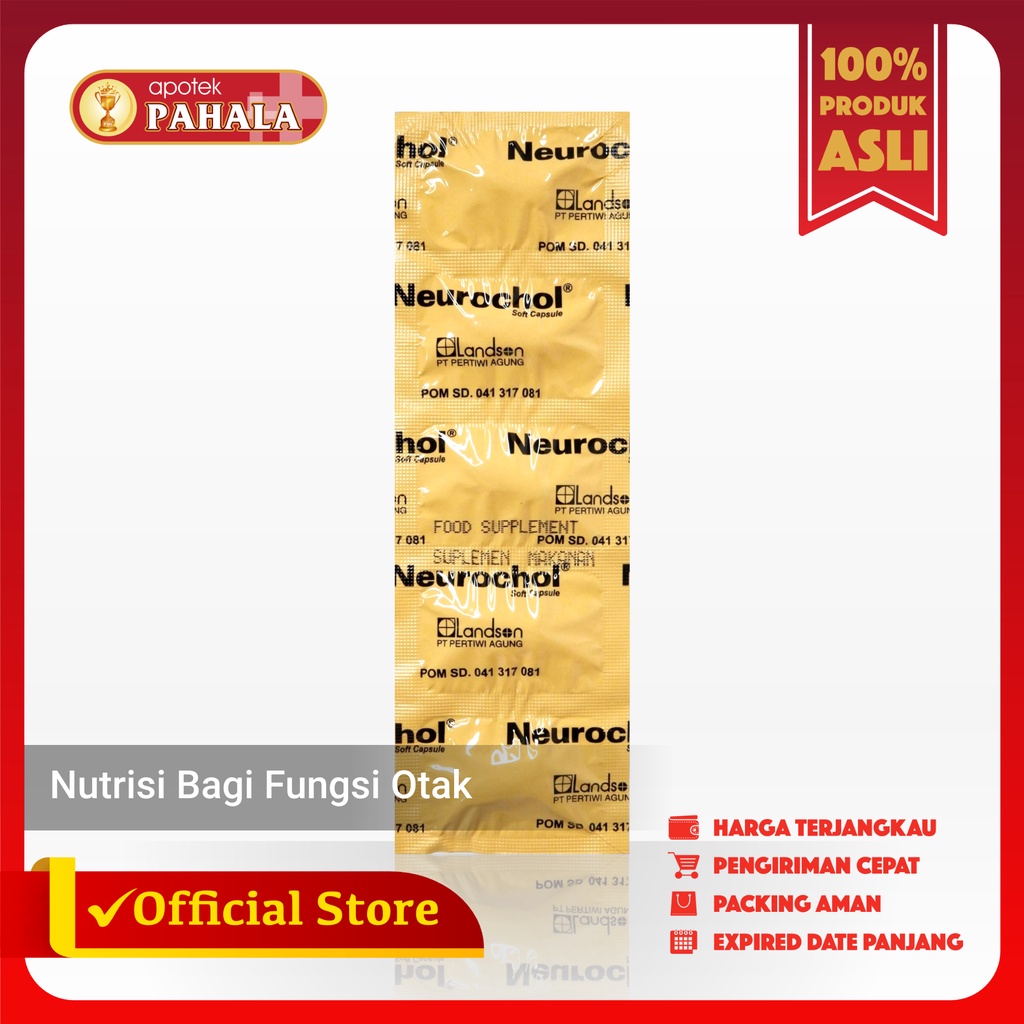 Jual Neurochol 1 Strip 5 Kapsul | Nutrisi Bagi Fungsi Otak | Shopee ...