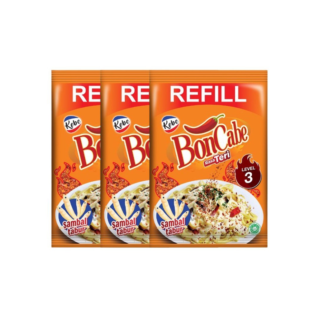 Jual Boncabe Level 3 Rasa Teri Refill 3 x 35 gr | Shopee Indonesia