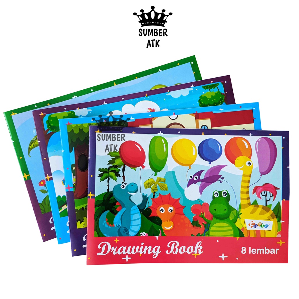 Jual Drawing Book / BUKU GAMBAR A4 Forte Motif Kartun 8 lembar | Shopee ...