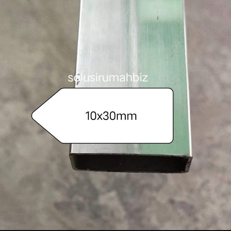 Jual per10cm HOLLOW SS 10 X 30 MM PIPA KOTAK 10X30 STAINLESS 10MM 30MM | Shopee Indonesia