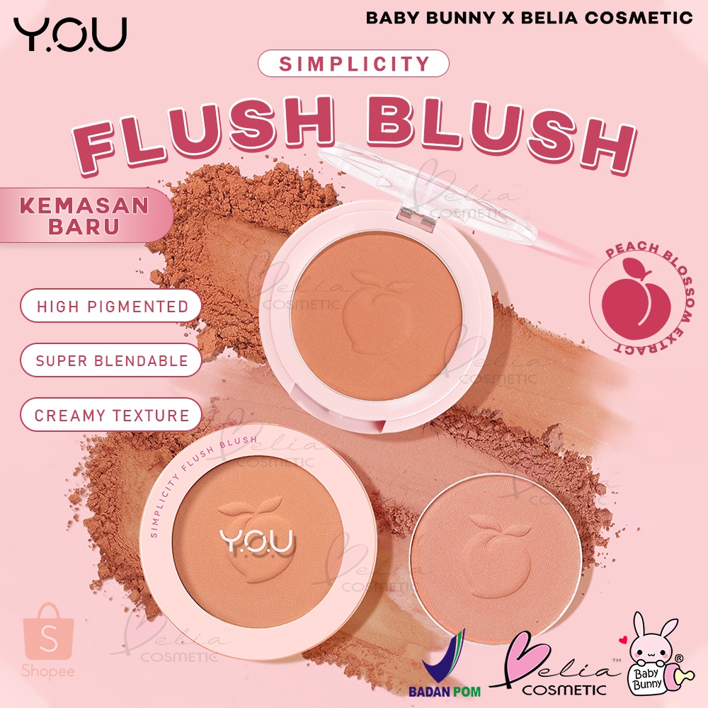Jual BELIA YOU The Simplicity Flush Blush 3.5g | Blush On Creamy ...