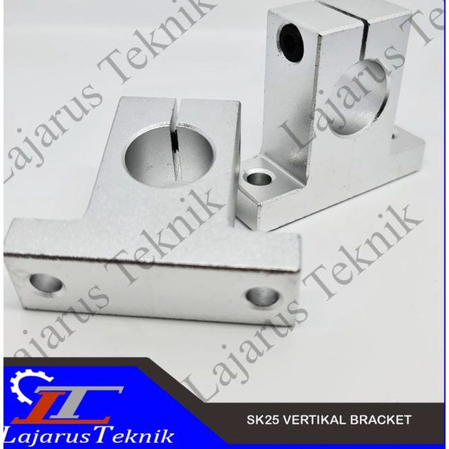 Jual SK25 Vertikal Bracket / SK 25 MM Linear Rail Shaft Support CNC ...