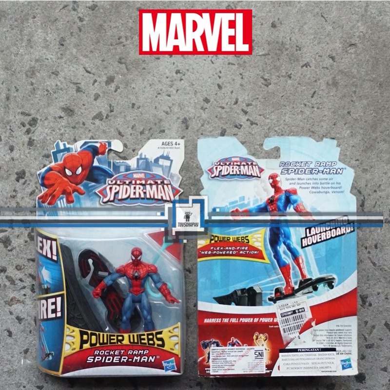 Jual Marvel Ultimate Spider Man Power Webs Rocket Ramp Spiderman Figure ...