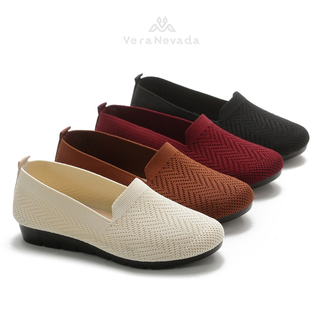Jual Vera Nevada Sepatu Flat Slip On Wanita Shoes A10 | Shopee Indonesia