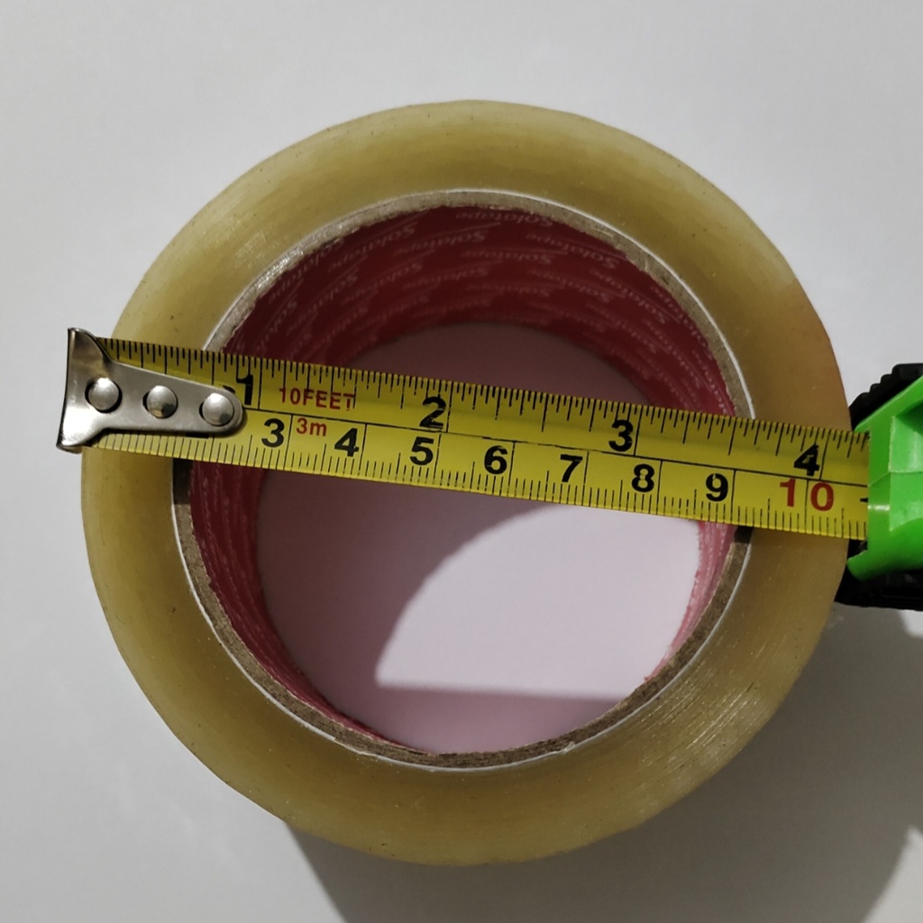 Jual lakban bening 90 yard 45mm Solatape Tebal Setara Daimaru 90yard ...