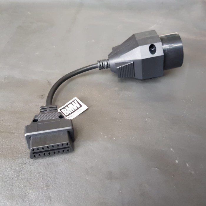 Jual kabel socket adaptor scanner BMW OBD2 16 pin ke OBD bulat 20 pin ...