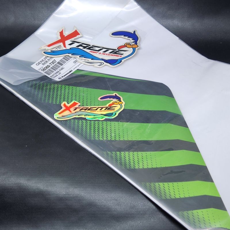 Jual Striping Stiker Tangki Ninja SS HIJAU ZEBRA 2014-2015 Original ...