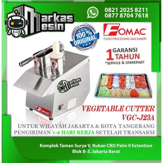 Jual Mesin Pemotong Buah dan sayur / Vegetable Cutter FOMAC VGC-J23A | Shopee Indonesia