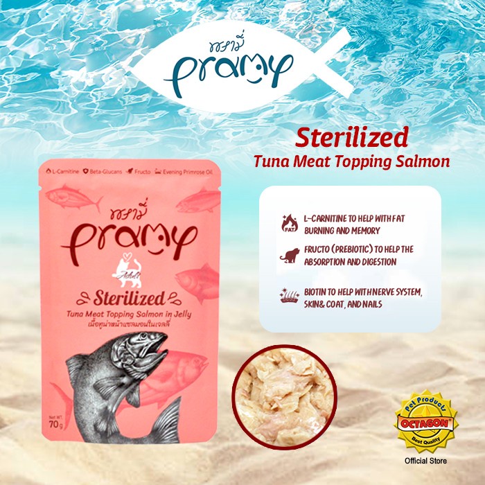 Jual PRAMY CAT wet food 70gr Makanan Kucing Kitten Adult Senior ...