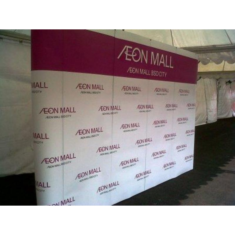 Jual BACKDROP / BACKWALL PORTABLE 3x4 LURUS BACKDROP CUSTOM CETAK ...