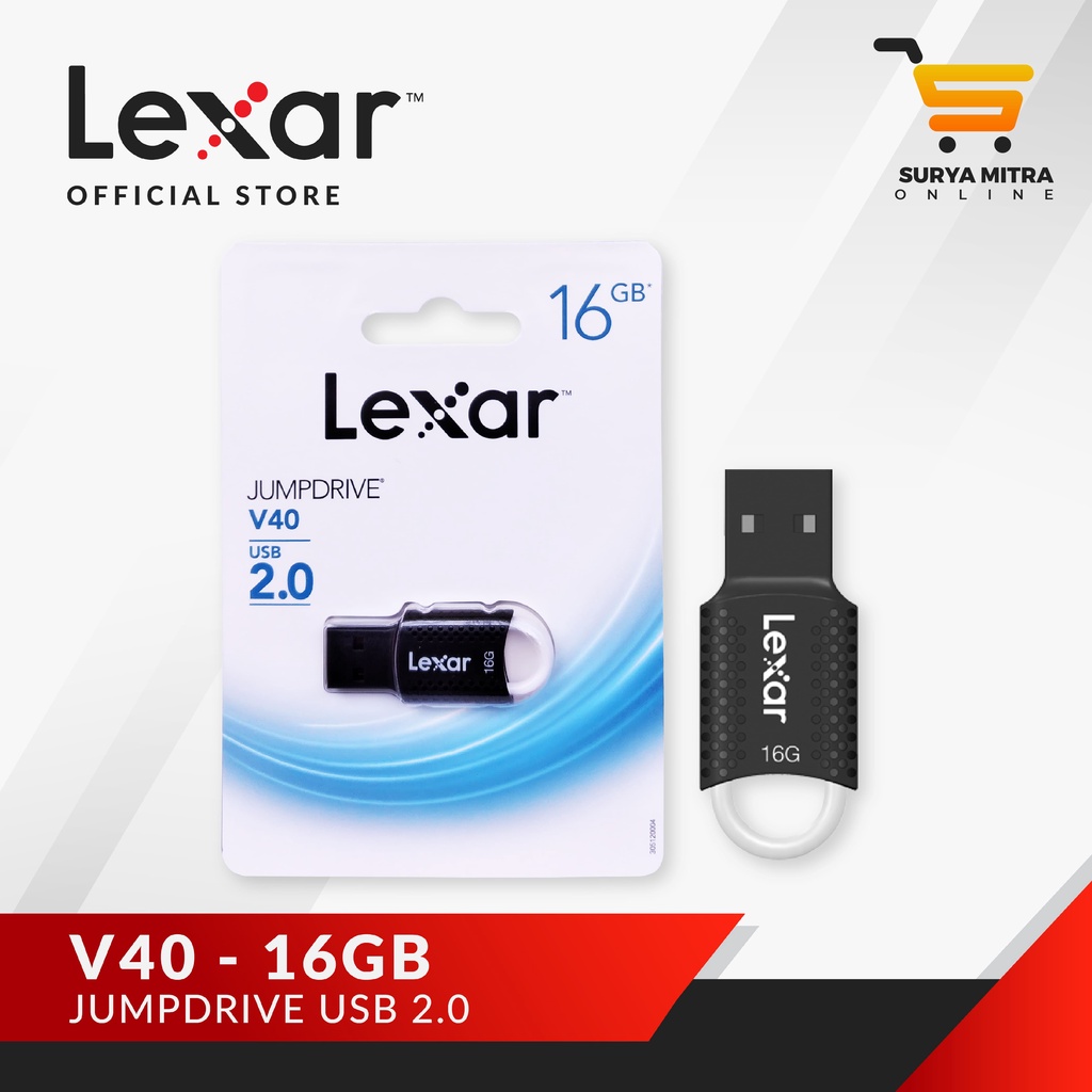 Jual Flash Disk / Flashdisk 16GB Lexar Jumpdrive V40 | Shopee Indonesia
