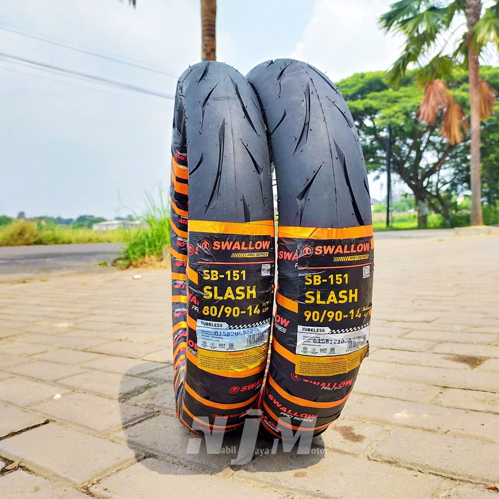 Jual Ban Motor SWALLOW SLASH 80/90-14 Dan 90/90-14 Soft Compound Ring ...