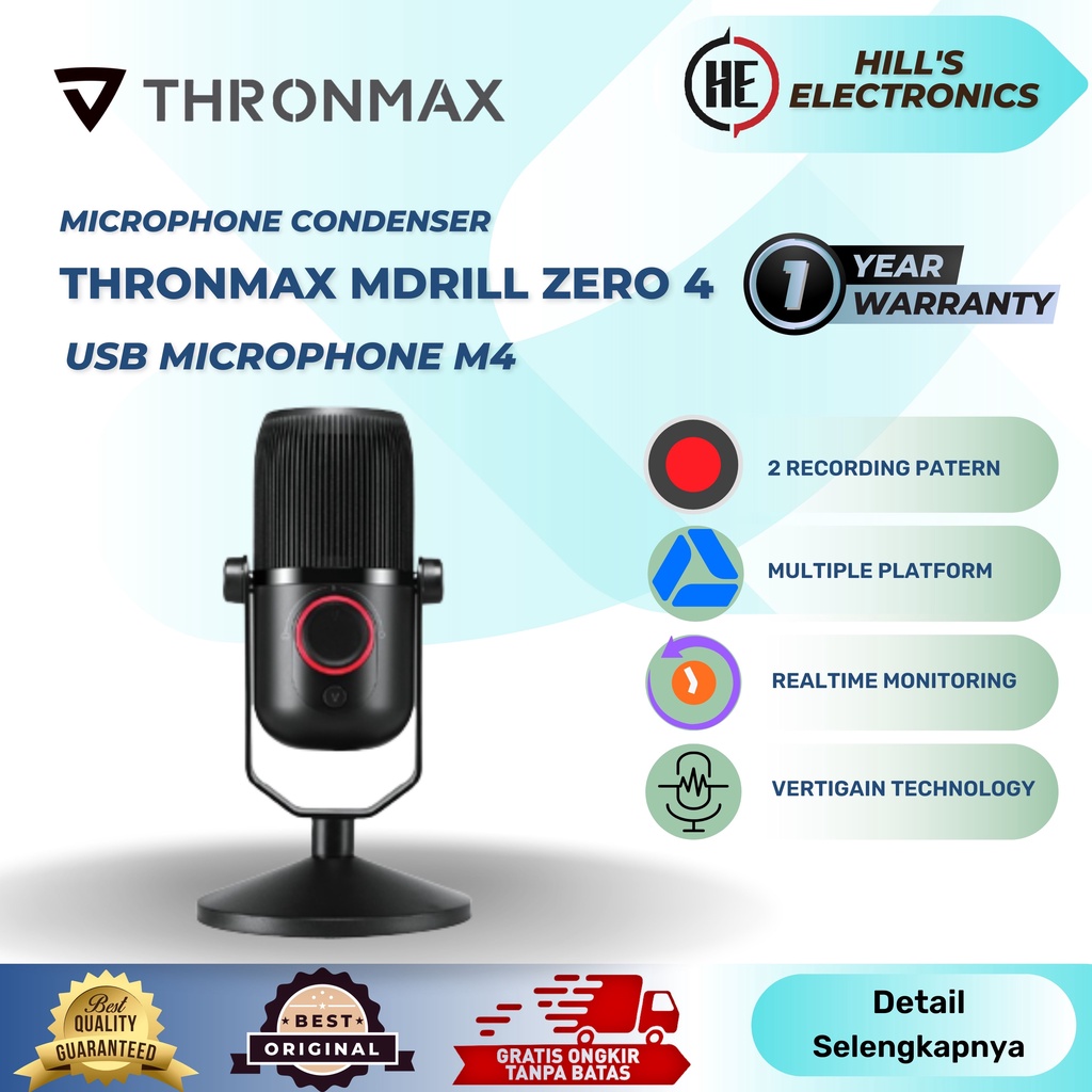 Jual Thronmax Microphone Mdrill Zerro M4 USB-M4 Microphones | Shopee ...