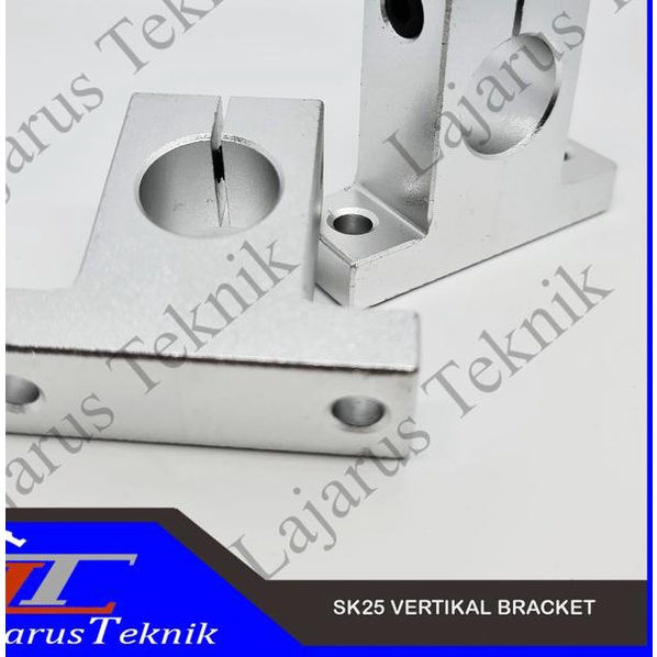 Jual SK25 Vertikal Bracket / SK 25 MM Linear Rail Shaft Support CNC ...