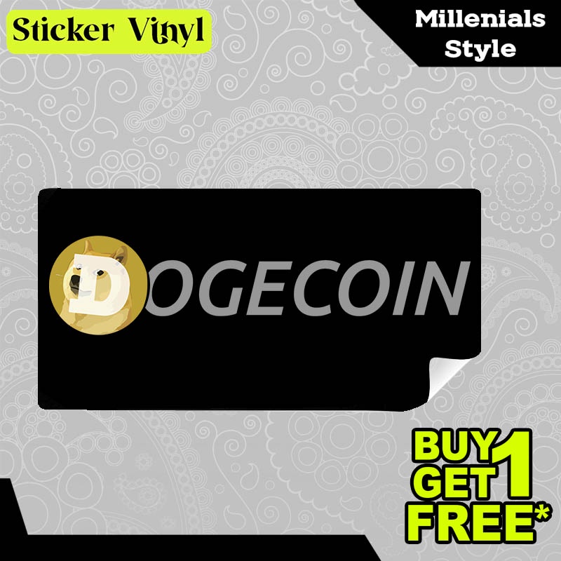 Jual Stiker Sticker Dogecoin Doge Token Crypto Gambar Unik Desain Keren ...