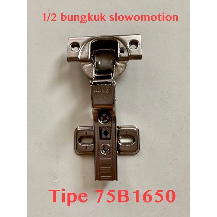 Jual ENGSEL BLUM 1/2 BUNGKUK SLOWMOTION (TIPE 75B1650) | Shopee Indonesia