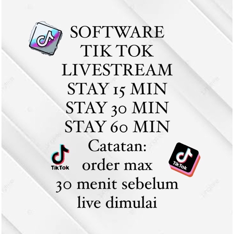 Jual LIVE STREAM TIK TOK | Shopee Indonesia