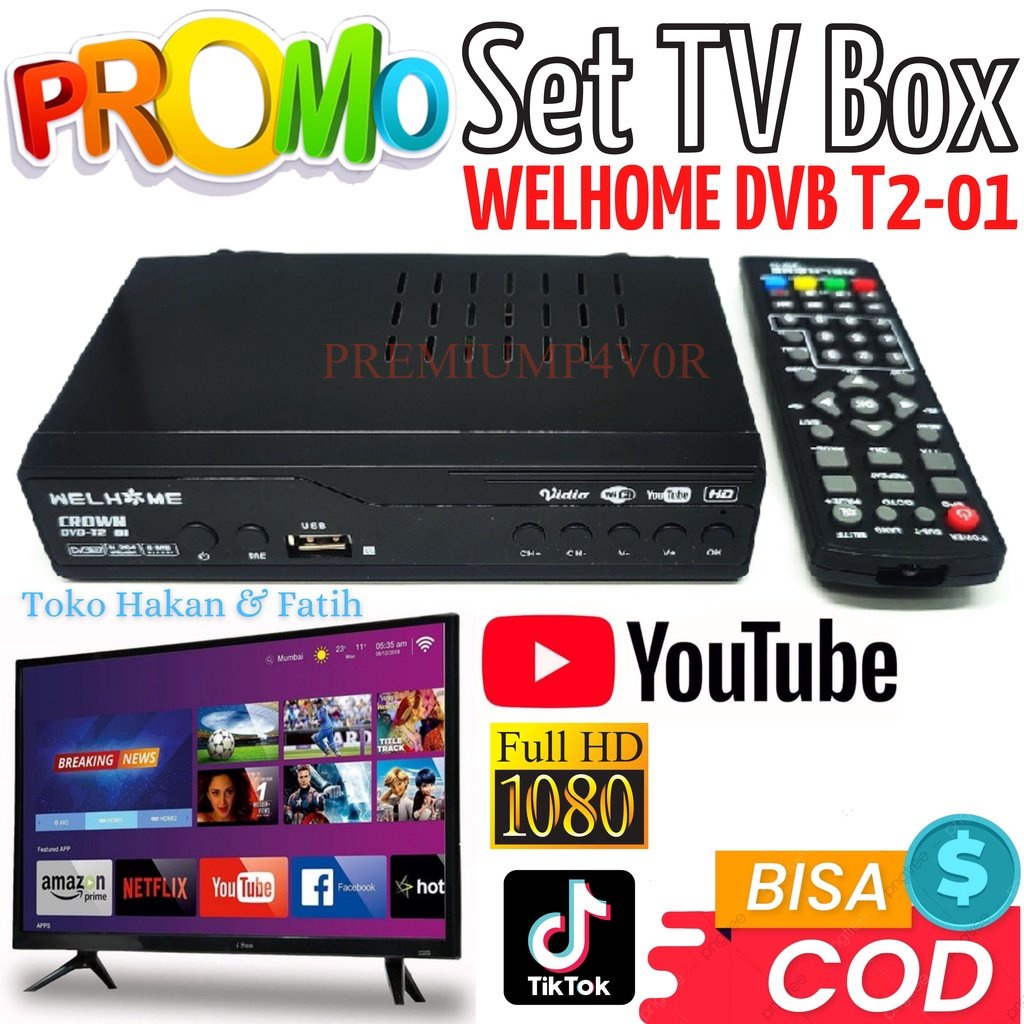 Jual Set Topbox Tv Digital Luby DVB -T2-01 / WELHOME DVB-T2-01 / SUPER HD 168 GOL set topbox tv ...