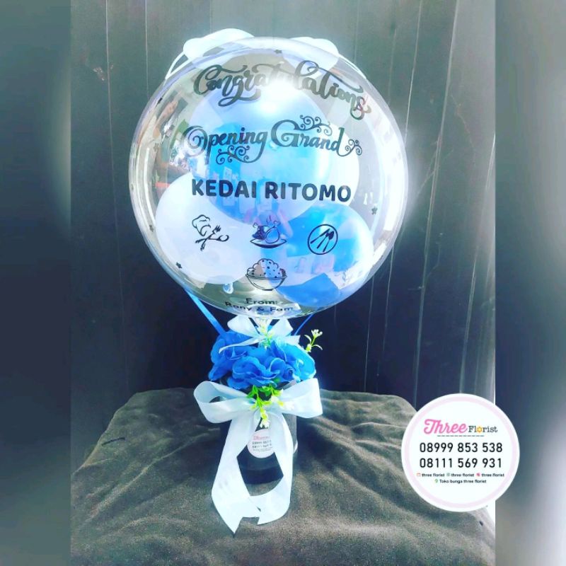 Jual box bunga ucapan / box bunga balon graduation / hadiah ucapan ...