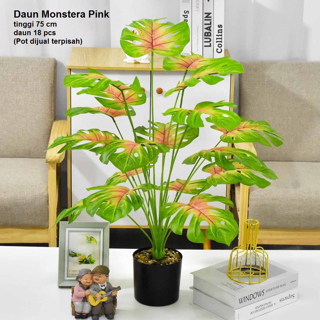 Jual Monstera Besar / Keladi Artificial ( POT DIJUAL TERPISAH ...