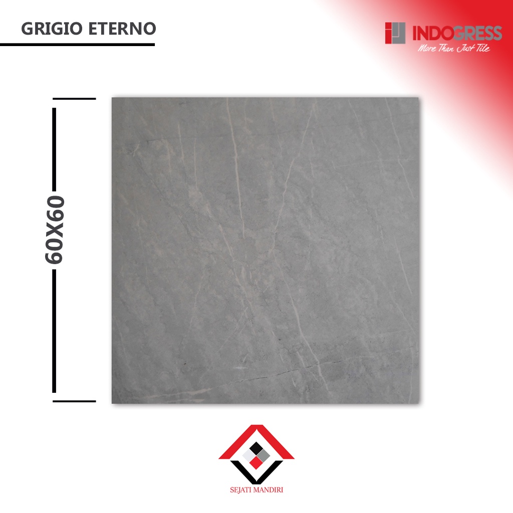 Jual granit 60x60 - motif marmer - indogress grigio eterno | Shopee Indonesia