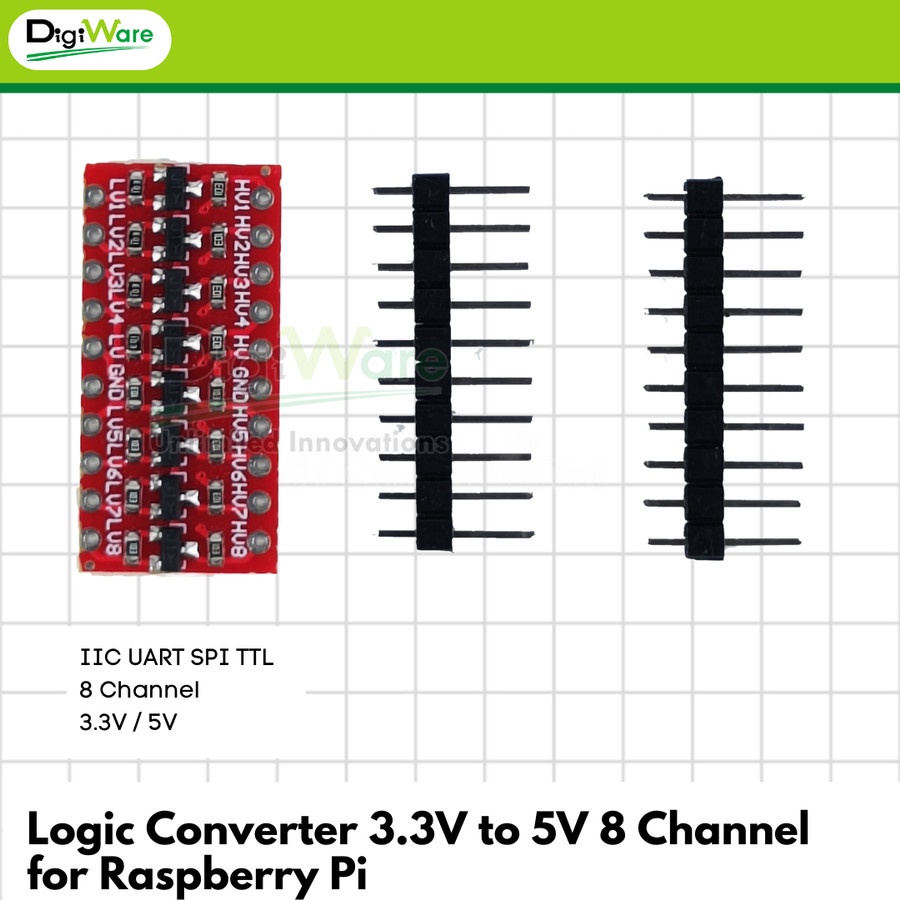 Jual Logic Converter 3.3V to 5V 8 Channel for Raspberry Pi | Shopee Indonesia