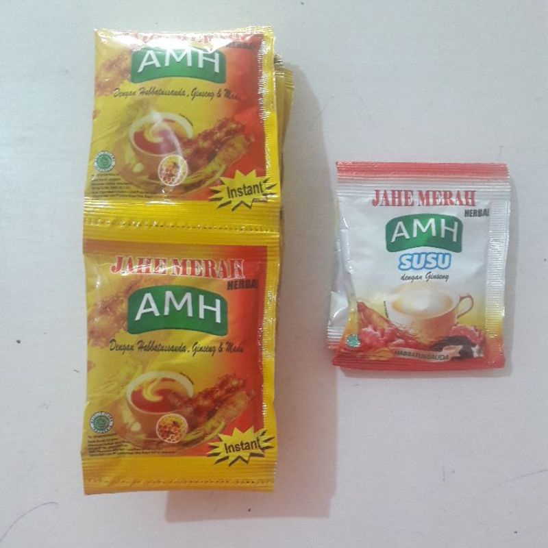 Jual AMH Jahe Merah Dan Jahe Susu Sachet 20g | Shopee Indonesia