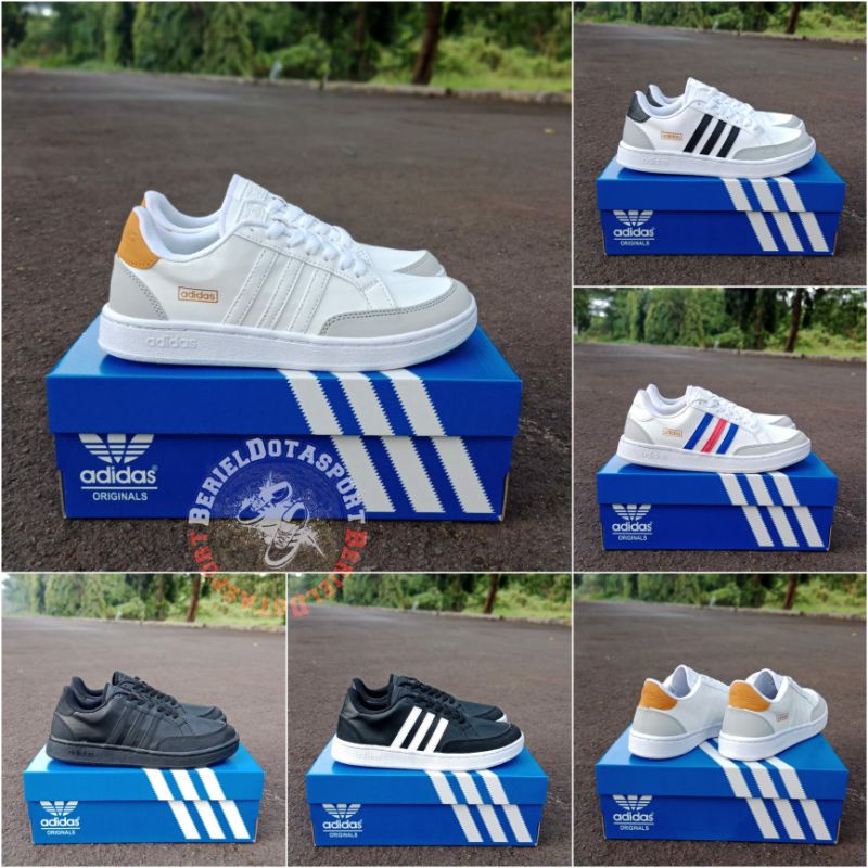 Jual Sepatu Sneakers Pria Wanita Adidas Grand Court Sepatu Couple ...